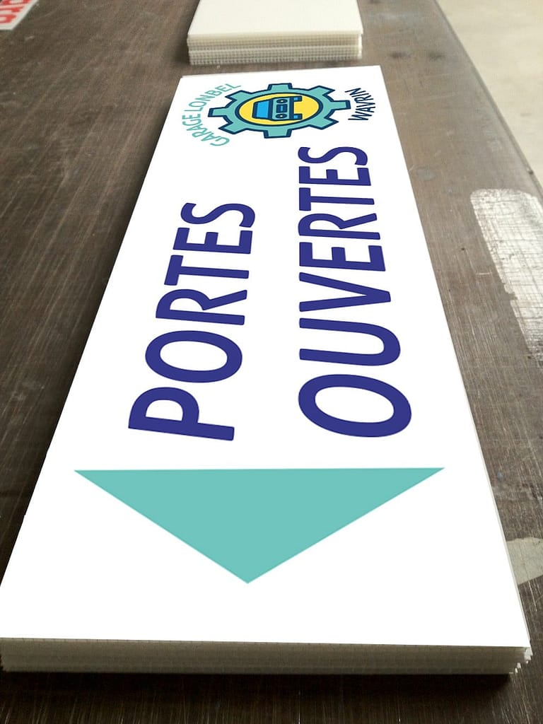 Panneau Alvéolaire de Fléchage - Signalisation de Chantier Optimale